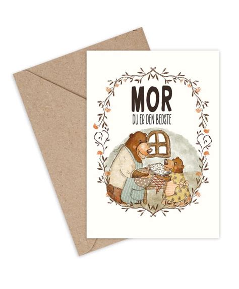 Mor Du Er Den Bedste Kort H Ndtegnet Kort