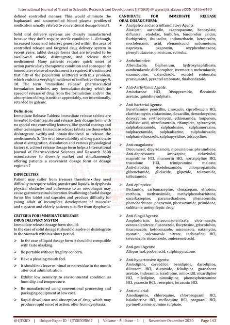 Preparation And Evaluation Of Immediate Release Tablets Pdf