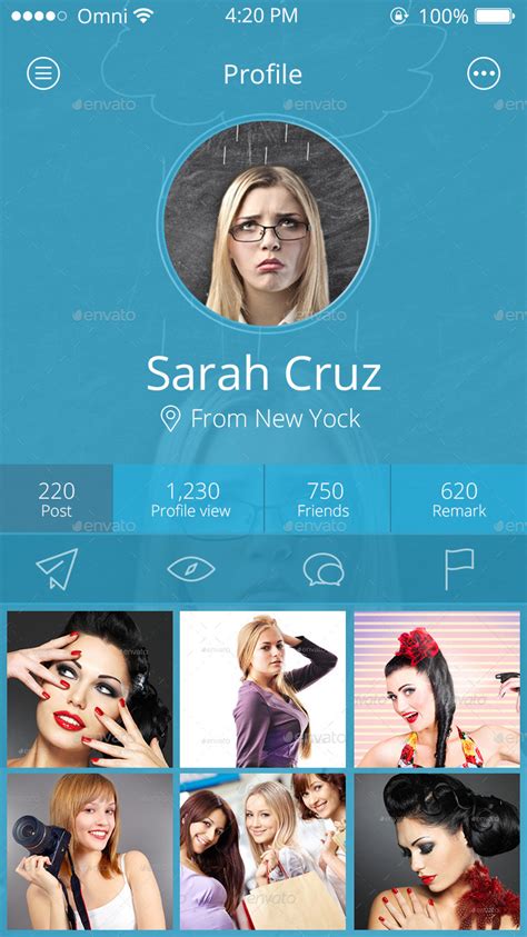 Phone 6 OS 8 Style App UI Web Elements GraphicRiver