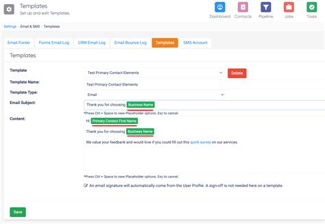 How Do I Add Placeholder Information To My Templates Formitize Help Desk