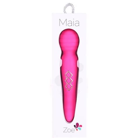 Maia Zoe Twisty Double Ended Dual Vibrating Wand Pink Sex Toys At