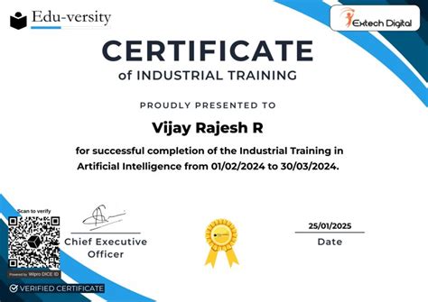 Artificialintelligence Learningjourney Eduversity Extechdigital Vijay Rajesh R