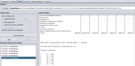 Weka Explorer Visualization Clustering Association Rule Mining