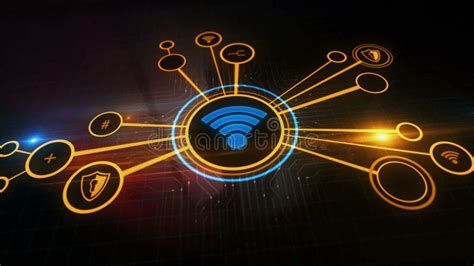 Wifi Wireless Mobile Connection Symbol 3d Digital Concept Stock Video Video Of Sign