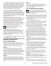 Download Instructions For IRS Form 7203 S Corporation Shareholder Stock And Debt Basis