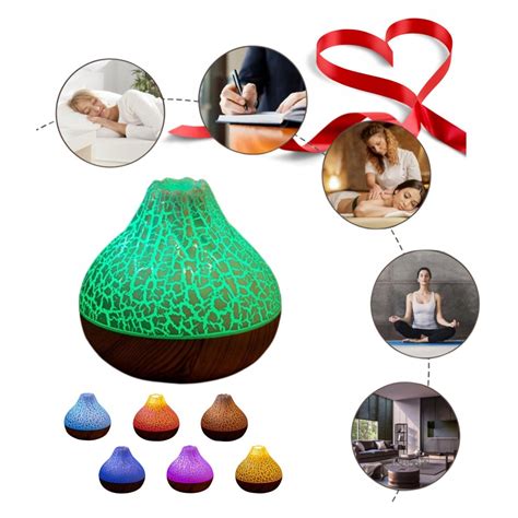 NawilŻacz Powietrza Wulkan 3w1 Dyfuzor Lampka Aromaterapia 7 KolorÓw Led Inna Marka Agd