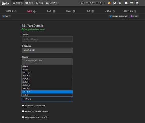 Install Php 8 As Multi Php Install Instructions Community Support Hestia Control Panel