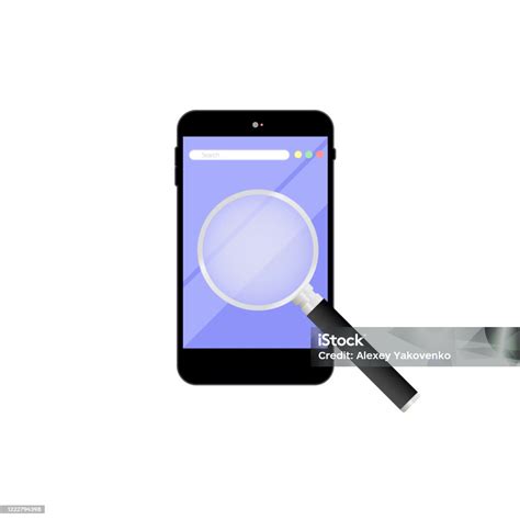 스마트 폰 검색 엔진 인터페이스 모바일 앱 페이지 검은 색 디자인 레이아웃입니다 격리된 배경에 평평한 웹 브라우저 화면 아이콘입니다 Eps 10 벡터 Gui 위젯에 대한