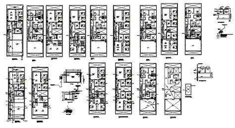 High Riser Building Plan Detail 2d View Autocad File
