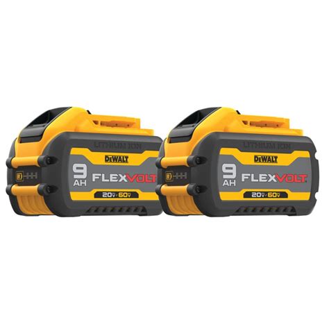 Flexvolt 20v 60v Max Lithium Ion 9 Ah Battery Pack 2 Pc Atwoods