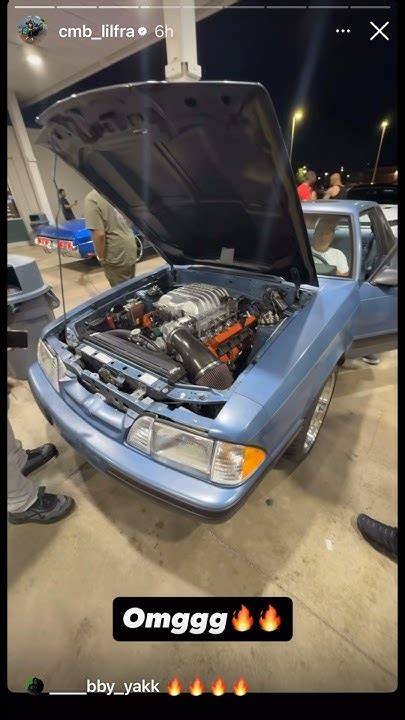 Hellcat Swapped Foxbody 🤯 Vc 🎥 Cmblilfra Hellcat Hellcatswap