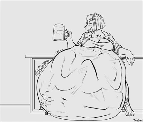 Rule 34 Alcohol Ambiguous Prey Anthro Anthro Pred Bar Belly Bigger