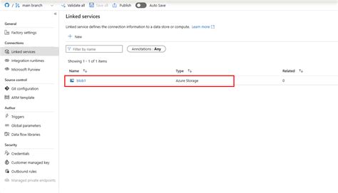 linked services does not appear in azure data factory stack overflow