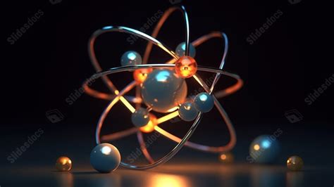 Purple Atom Or A Nucleus Molecule Powerpoint Background For Free Download Slidesdocs