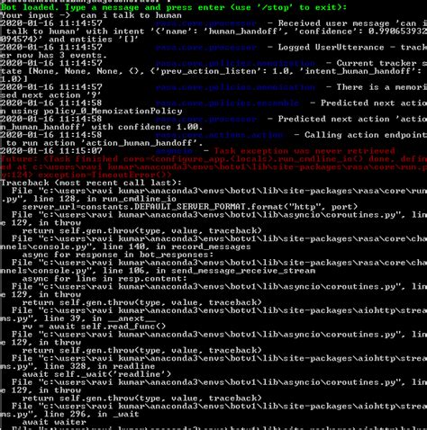 Timeout Error On Rasa Shell · Issue 4606 · Rasahqrasa · Github