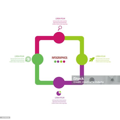 Template Elemen Infografis Garis Waktu Bagan Data Modern Dengan Vektor