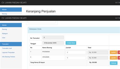 Source Code Aplikasi Penjualan Barang Kasir Catsboat