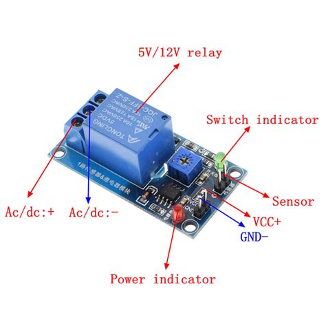 rain sensor module dc 12v relay control module water raindrop detection module for arduino