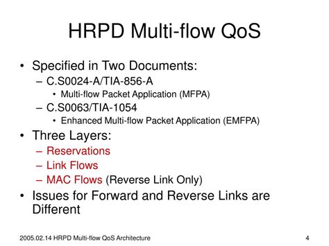 Ppt Hrpd Multi Flow Qos Architecture Overview And Issues Related To Tsg A Qos Architecture