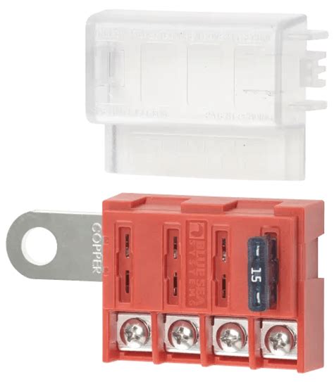 Fuse Block St Blade 4 Circuit Battery Terminal Open Cut Off Grid