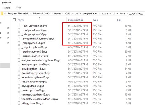 Setup Pyc Get Regenerated From Py Files On Code Start In Windows Os · Issue 6386 · Azure