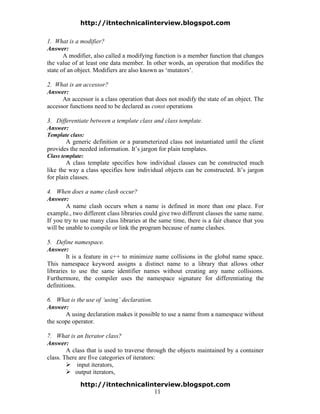 C Aptitude Questions And Answers PDF