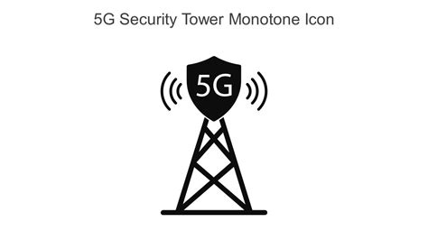 5G Security Tower Monotone Icon In Powerpoint Pptx Png And Editable Eps Format PPT PowerPoint