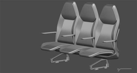 Economy Class Seat Design By Tomas Ivaskevicius At
