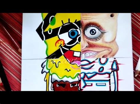 Drawing Spongebob In Different Styles One Drawing Styles