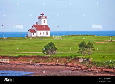 Wood Islands Lighthouse Located In Eastern Prince Edward Island Canada