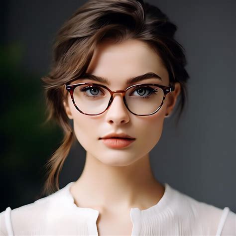 Elegant Cat Eye Glasses With A Delicate Frame And Subtle Design On
