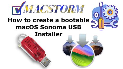 How To Create A Bootable Macos Sonoma Usb Installer Youtube