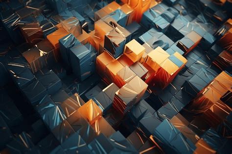 Premium Photo An Abstract Digital Artwork Featuring Intricate Ge 00605 00