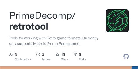 Github Primedecompretrotool Tools For Working With Retro Game