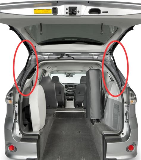 도요타 시에나 Xl40 2020 2021 2022 밴 트렁크 부트 스테이 리프트 지원 리어 테일게이트 댐퍼 가스 스트럿 소품