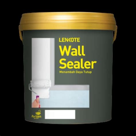 Jual Cat Dasar Tembok Interior Dan Exterior Lenkote Wall Sealer Liter Shopee Indonesia