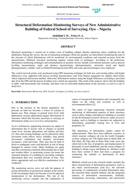 Pdf Structural Deformation Monitoring Surveys Of New Administrative Building Of Federal School