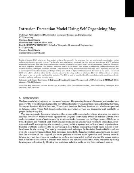 A System For Denial Of Service Attack Detection Based On Multivariate