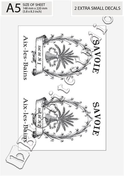 Water Decal Print Transfer To Furniture Wood Or Paper Etsy