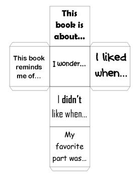 Reading Comprehension Question Cube By Laura Pickett TPT