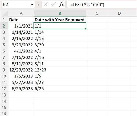 How To Remove Year From Date In Excel With Examples