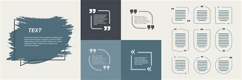Premium Vector Quote Speech Bubble Frame Collection Set Of Quote Frame