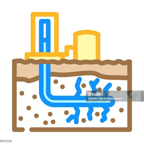 유압 파쇄 석유 엔지니어 컬러 아이콘 벡터 일러스트레이션 가솔린에 대한 스톡 벡터 아트 및 기타 이미지 가솔린 강철