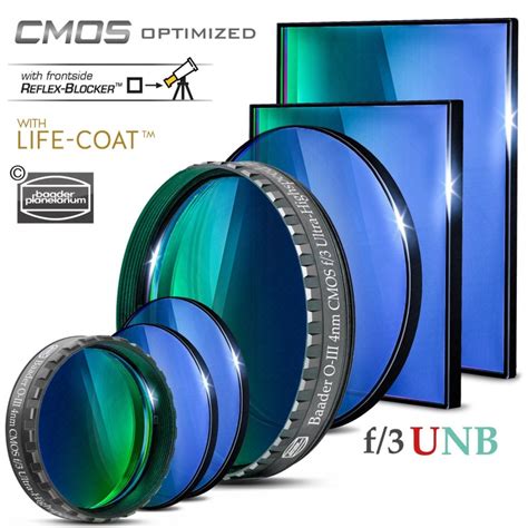 Baader Cmos Optimized Oiii 4nm F 3 Ultra Highspeed Filters Rother Valley Optics Ltd