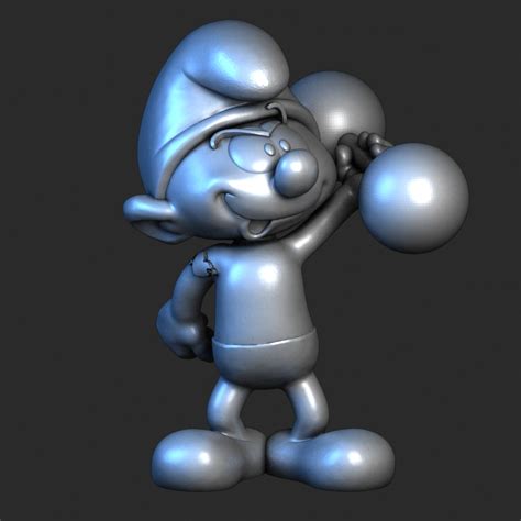 Stl File A Hefty Smurf Smurfy Smurf 🃏・3d Print Model To Download・cults