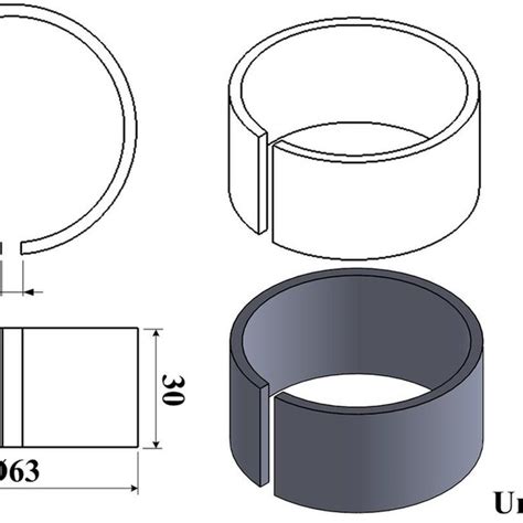 Cad Model And Dimensions Of The Injection Molded Part Download Scientific Diagram