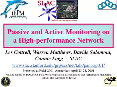 PPT Passive And Active Monitoring On A High Performance Network PowerPoint Presentation ID