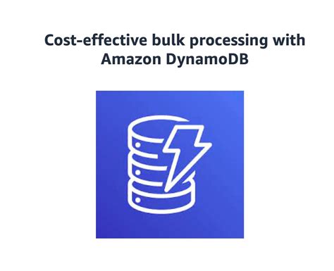Cost Effective Bulk Processing With Amazon Dynamodb Amazon Web