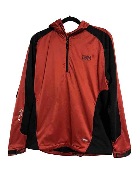 Rare Vintage Ibm Computers Employee Jacket Antiqua A Gem