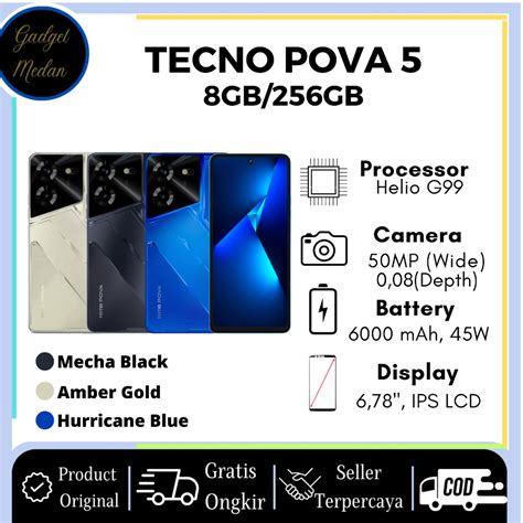 Jual Hp Tecno Pova Ram Gb Gb Garansi Resmi Indonesia Gadget Medan Shopee Indonesia